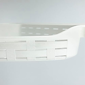 IYAR HOME 4 Tier Shower Caddy Organizer Shelf Corner Standing 12.80 x 9.06 x 25.39 Inches Shower Rack for Inside Shower & Kitchen Storage White