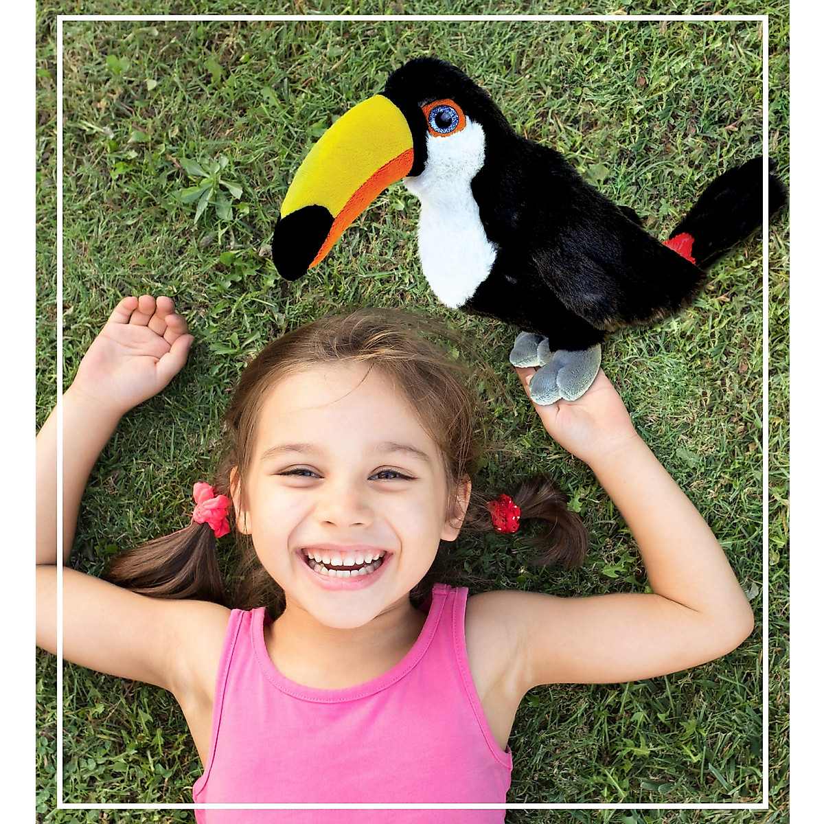 DolliBu Toucan Plush - Super Soft Toucan Stuffed Animal, Cute Tropical Rainforest Animals Figures Bird Plush Toy for Boys and Girls, Adorable Toucan Bird Toy for Kids, Teens, and Adults - 8 Inches