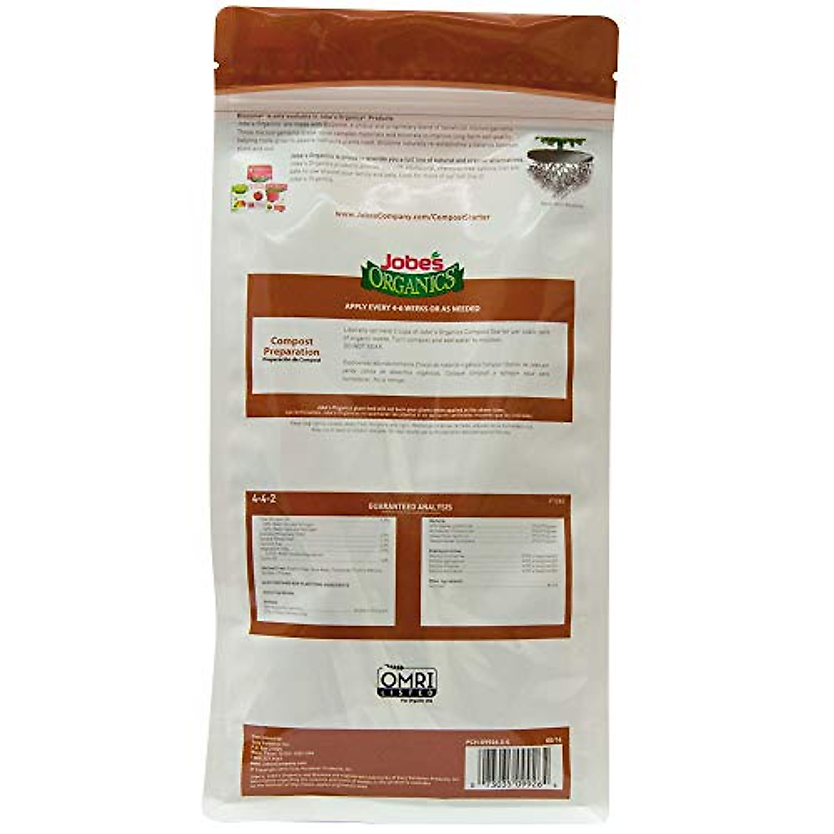 Jobe's Organics 09926 Fast Acting Fertilizer Compost Starter, 4 Pound