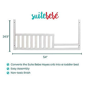 Suite Bebe Hayes Toddler Guard Rail, White