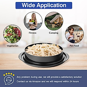 Chicken Shredder Tool Twist Large: 2025 Pro & Standard Food-Grade Visible Meat Shredder Tool Twist with Anti-Slip Petal-Like Base, Chicken Breast Shredder, Chicken Grinder (Black, Standard - 8")