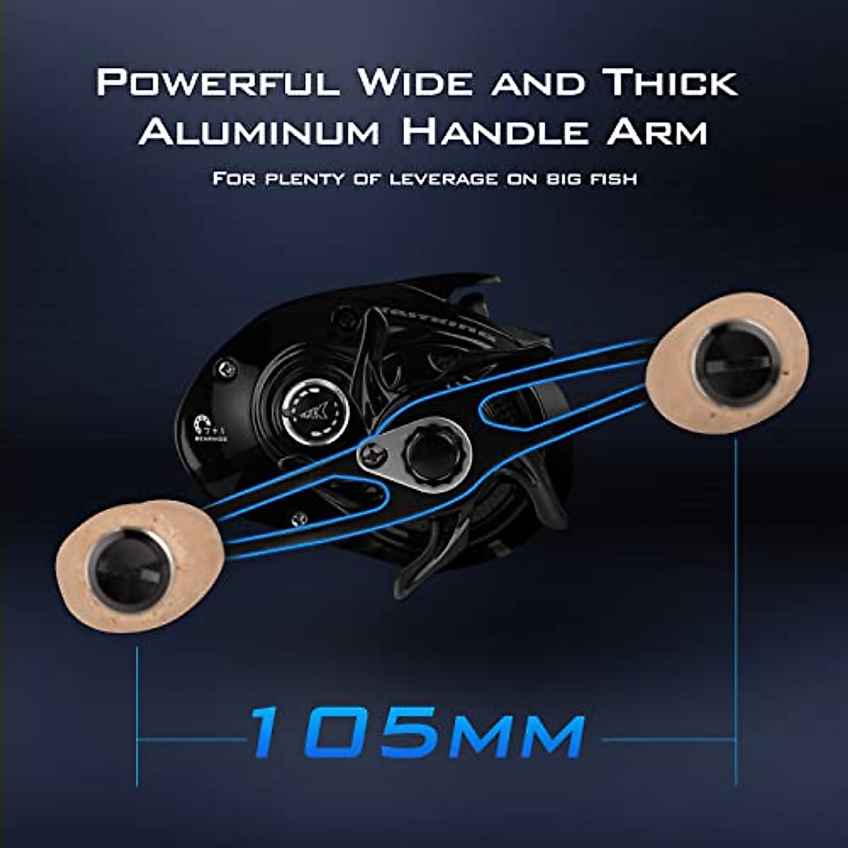 KastKing Megatron 200 Baitcasting Reel, 6.4:1 Gear Ratio, Right Handed