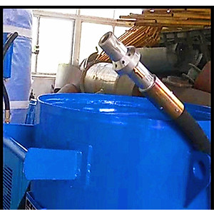 Sandblasting Machine Dedicated 4/8/10/12mm Boron Carbide Water Sandblasting Gun Nozzle, 40mm Thread Diameter Double Inlet Wear-resistant Sandblasting Gun Head (Color : Inner hole 6mm)