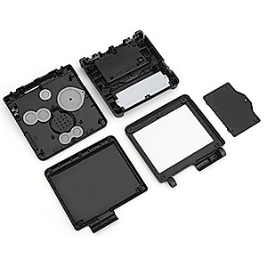 Yosoo for Game Boy Advance GBA SP Protective ABS Case Cover Repair Parts Kit (Black)