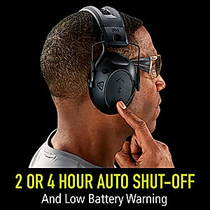 Peltor Sport Tactical 500 Smart Electronic Hearing Protector, Bluetooth Wireless Ear Muffs, NRR 26 dB, Bluetooth Headphones With Recessed Microphone, Ideal For Range, Shooting & Hunting (TAC500-OTH)