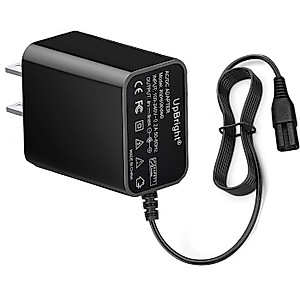 UpBright 2-Prong 9V AC/DC Adapter Compatible with Homitt HM204C HM204 C HM 204C HM204D Cordless Power Scrubber Electric Spin Rechargeable 7.4V 10W Li-ion Battery Shower Scrub 9.0V 0.65A 9VDC Charger