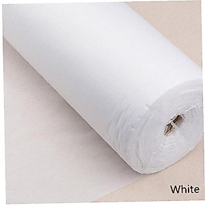 TOSSPER 1pc Ironing Fusible Interface Fabric Single-Sided Lining Ironing Patchwork White 100cm