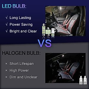 NTNEV Interior Car Lights, Car Led Bulb, LED Interior Replacement Bulbs of 24 Sets for Interior Map Dome Lights and License Plate Courtesy Lights