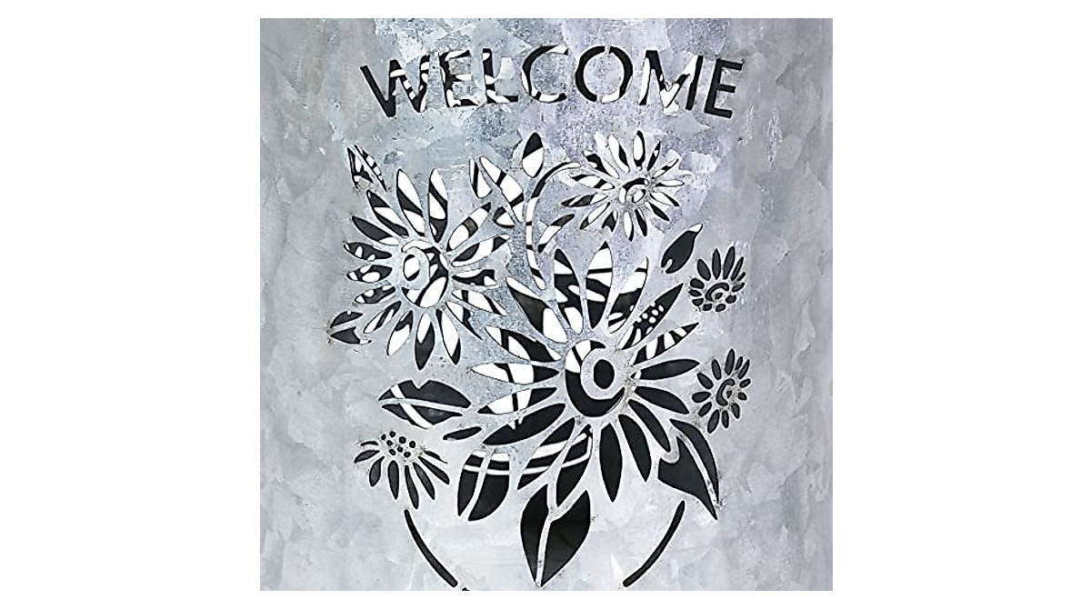 Exhart Solar Welcome Lantern - Charming Outdoor Décor