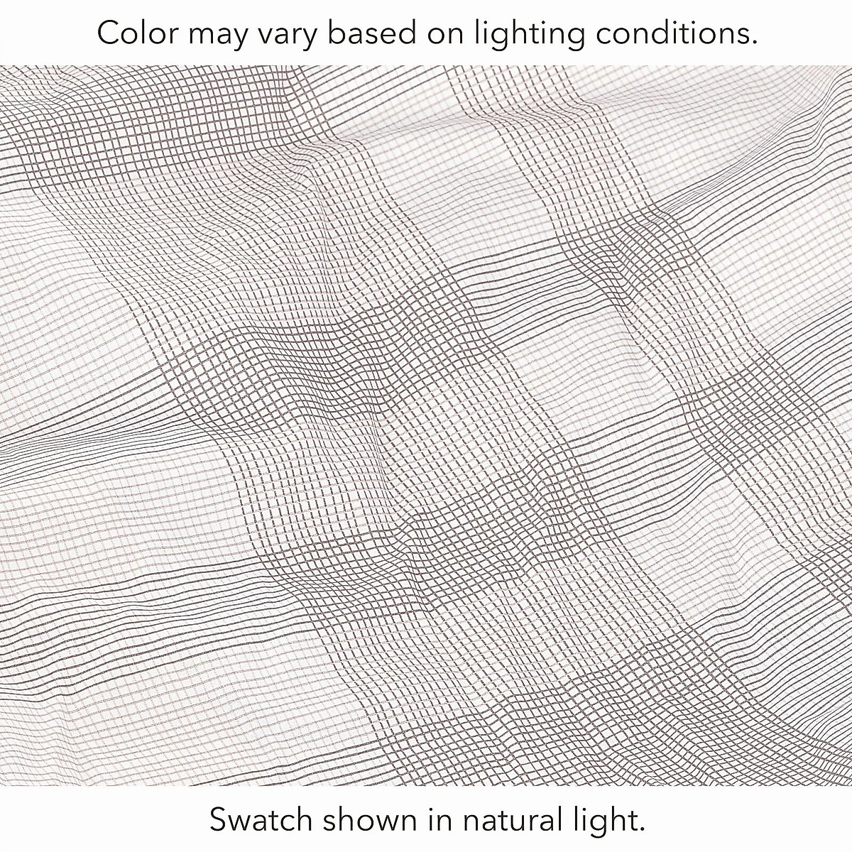 Nate Home by Nate Berkus 250TC Glen Plaid Duvet Cover Set | All-Season Cotton - Full/Queen Size - from mDesign - 3 Piece - Includes 1 Duvet Cover, 2 Pillow Shams, Pearl Multi (Cream/Beige)