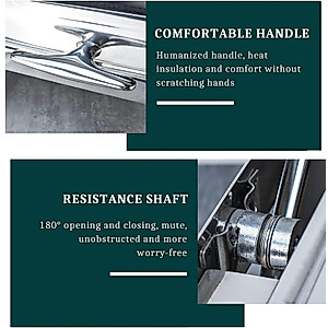 FLTRGO Chafing Dish Set, 9L Stainless Steel Buffet Trays Food Server with Fully Retractable Roll Top Lid, for Restaurant Catering Parties Weddings Picnics,Invisible