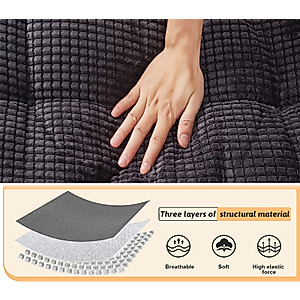 Big Hippo Indoor Outdoor Bench Cushion 35" X 13" - Non-Slip Bench Seat Cushion for Lounger Garden Furniture Patio Lounger Bench