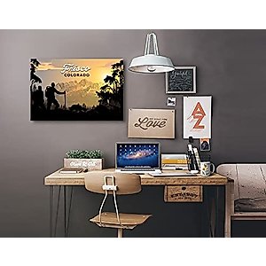 Frisco, Colorado, Hiker and Mountain Scene, (16x24 Wrapped Canvas, Wall Decor, Artwork)