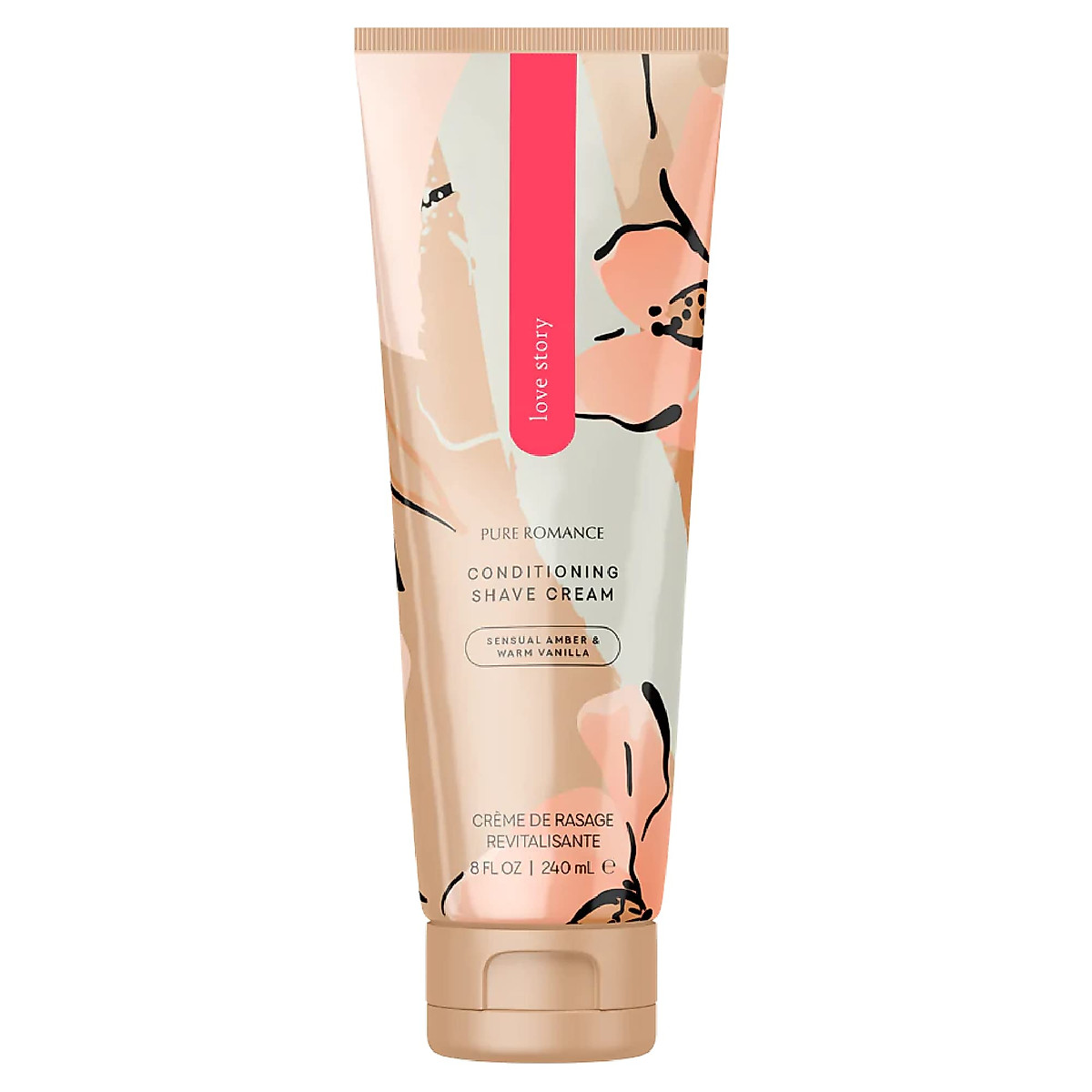 Pure Romance Coochy Cream, Conditioning Scented Shave Cream, Shaving Cream for Women to Experience their Smoothest Bikini Area, Legs, and Underarms, Love Story