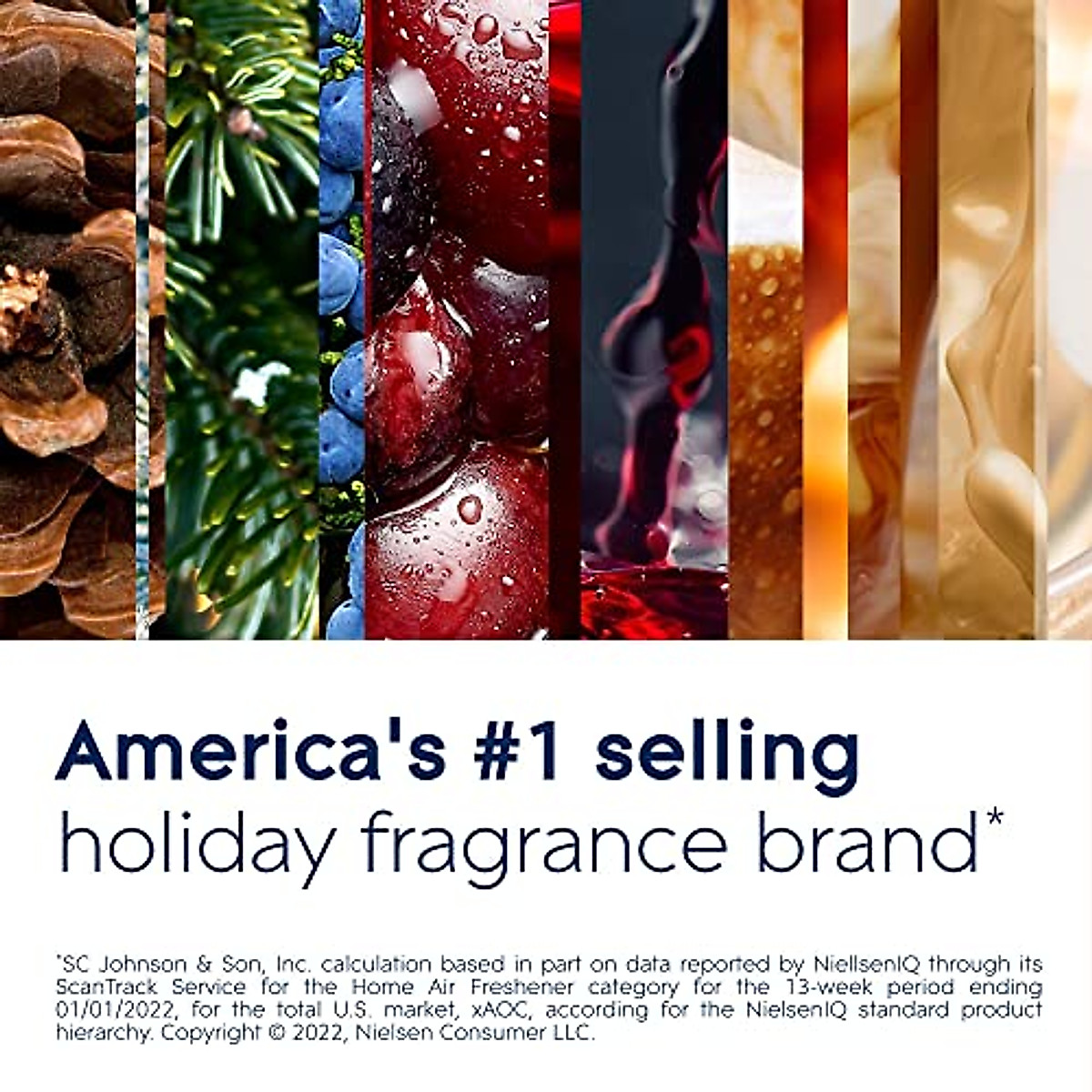 Glade Candle Champagne Cheers, Fragrance Candle Infused with Essential Oils, Air Freshener Candle, 3-Wick Candle, 6.8 Oz, 3 Count