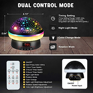 VAV Toys for 3-8 Year Old Boys, Star Projector Night Light for Kids with Remote Control Timer, Christmas Birthday Xmas Gifts for 3-10 Year Old Boys Girls