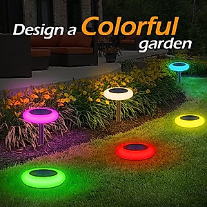 intelamp Colorful Solar Lights for Outside Solar Garden Lights (8)