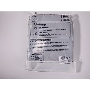 MoKo 9-11 Inch Tablet Sleeve Bag Handle Carrying Case with Shoulder Strap Fits New 11-inch iPad Pro M4/iPad Air M2, iPad 10th 10.9, iPad 9/8/7th 10.2, iPad Air 5/4th 10.9, Tab S8/S9 11, Black & Gray