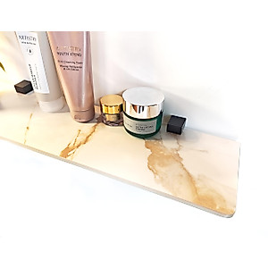 TriHDsArt Bathroom Shelves Floating Shelves for Wall Shelf Over Toilet,Wall Mounted Shelves for Bathroom (G12,500