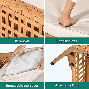 YITAHOME 7-Piece Patio Furniture Set, All-Weather PE Wicker Patio Conversation Set for Backyard Deck Poolside Porch, Outdoor Sectional Sofa with Coffee Table & Soft Cushions