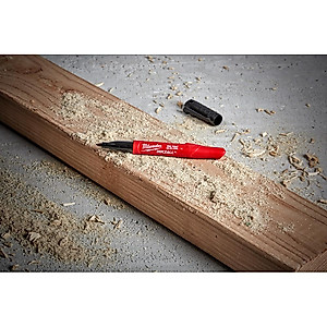 Milwaukee 48-22-3100 Inkzall Jobsite Fine Point Black Permanent Marker 12 Pack