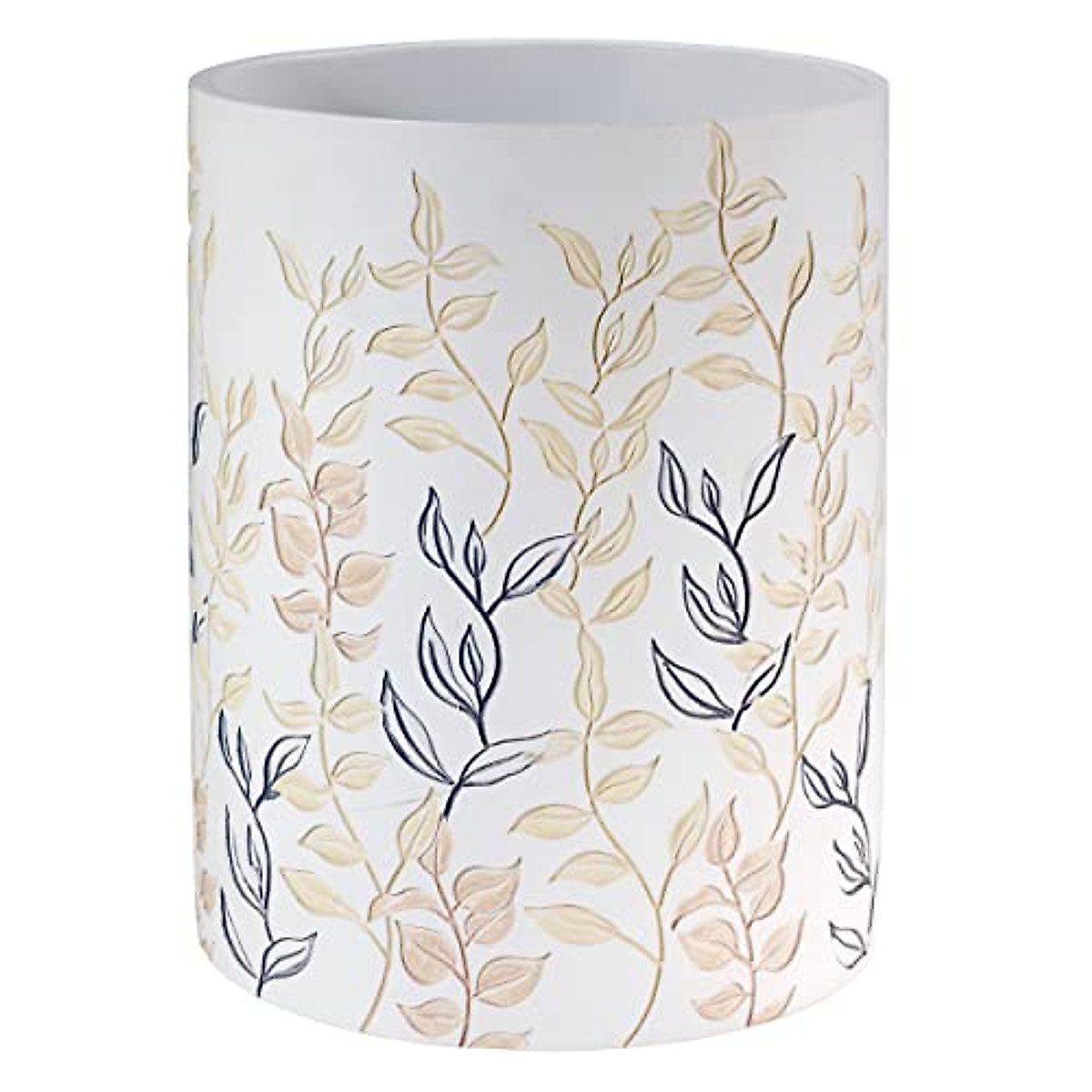 Avanti Linens - Waste Basket, Decorative Trash Can, Chic Home Decor (Marielle Collection)