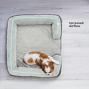 Pets Bed, Calming Anti Anxiety Crate Bed for Pets, Bed Machine Washable Breathable Soft Padding (30" L x 6" W x 20" H)
