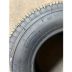 Motorhot Set of 2 16x6.5-8 Garden Turf Lawn Mower Tire 16-6.5-8 4PR Golf Cart Tractor Turf Tires