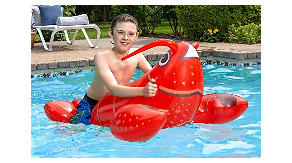 Poolmaster Lobster Rider Inflatable Pool Float for Kids - Fun & Stable