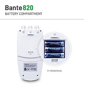 Bante 820 Portable Dissolved Oxygen Meter | Dissolved Oxygen Tester Kit | 10 ft Cable, 1 or 2 Points Calibration, 100 Sets of Data Storage, USB Communication Interface
