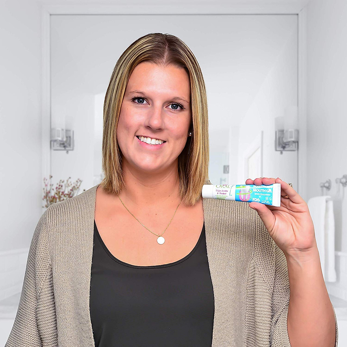 Oral7 - Dry Mouth Moisturizing Mouth Gel Containing Enzymes, Soothes and Protects Gums, Lasting Dry Mouth Relief, Promotes Gum Health and Fresh Breath, Oral Care and Dry Mouth Products 1.6oz 2 Pack