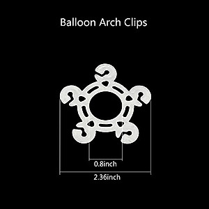 Aivwis 60 PCS Balloon Clips, Balloon Connectors Clip Holders for Decorating Balloon Arch, Balloon Column Stand and Balloon Flowers (Style A)