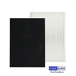 PUREBURG Replacement True HEPA Filter Set Compatible with Kenmore 83195 Fits Air Purifiers 83254 83396 85254 F-K3, H13 High-efficiency Activated carbon Pre-Filters Air Clean VOCs Dust
