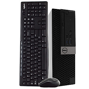 Dell OptiPlex 5040 Small Form PC Desktop Computer, Intel i5-6500, 16GB RAM, 2TB Hard Drive, Microsoft Office 365 Personal, Windows 10 Pro, Wireless Keyboard & Mouse, DVD, WiFi, HDMI, USB 3.0 (Renewed)