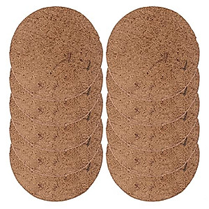 balacoo Natural Pigeon Egg Pads- 10Pcs Fiber Substrate Bird Nest, Bird Nest Mats Classic Bird Nest Pads, Racing Pigeon Breeding Eggs Mat for Finch Chicken Bird Nesting Materials