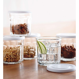 Set of 12 Durable Drinking Glasses | Clear Heavy Base Working Glasses Ideal for Water, Juice, Beer, Wine, and Cocktails, 14 ounce