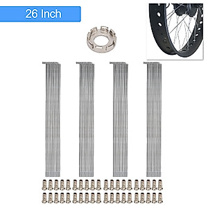 VBESTLIFE Electric Snow Conversion Kit, 36V 500W Fat Tire Front Wheel Hub Motor Kit with LCD5 Display Controller Spokes Throttle Accelerator Mounting Accessories (26 inches)