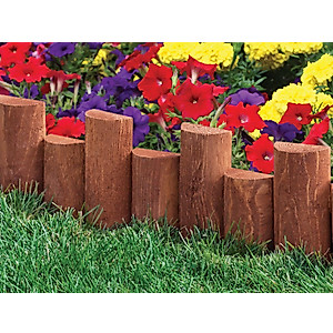 Greenes Fence 18 in. Half Log Edging (12 Pack, 18 ft. Total)