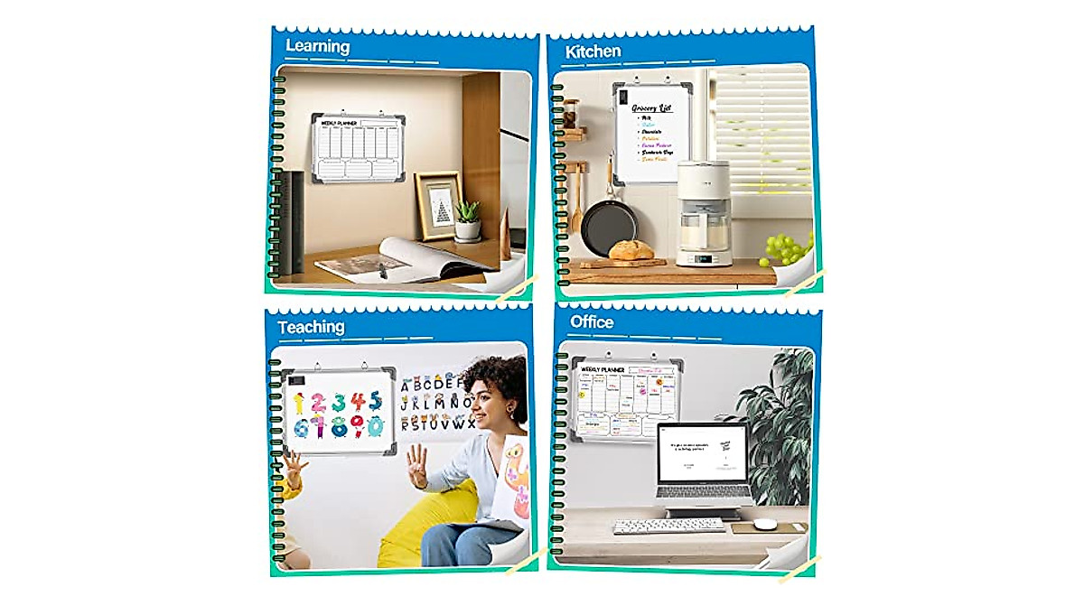 Dry Erase Weekly Calendar Whiteboard - Organize Your Week Effortlessly