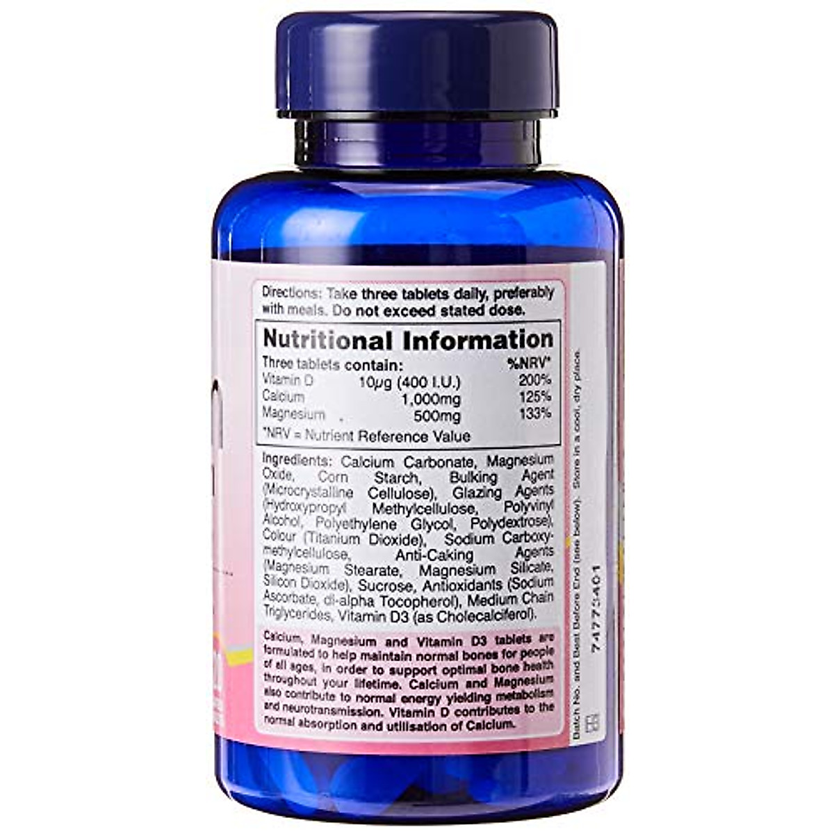 Holland & Barrett Calcium Magnesium with VIT D3-120 Caplet