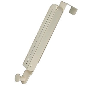 FCWVP Aluminum Alloy Folding Clothes Drying Rack - Over The Door Hanger with Retractable Rod, Foldable, Portable, Space-Saving Bathroom Accessories and Towel Rack Organization