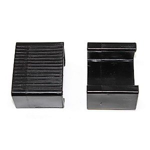 JSP Manufacturing Patio Rattan Wicker Furniture Medium Alignment Fasteners Clips for Sectional Sofa Chair (10) Black