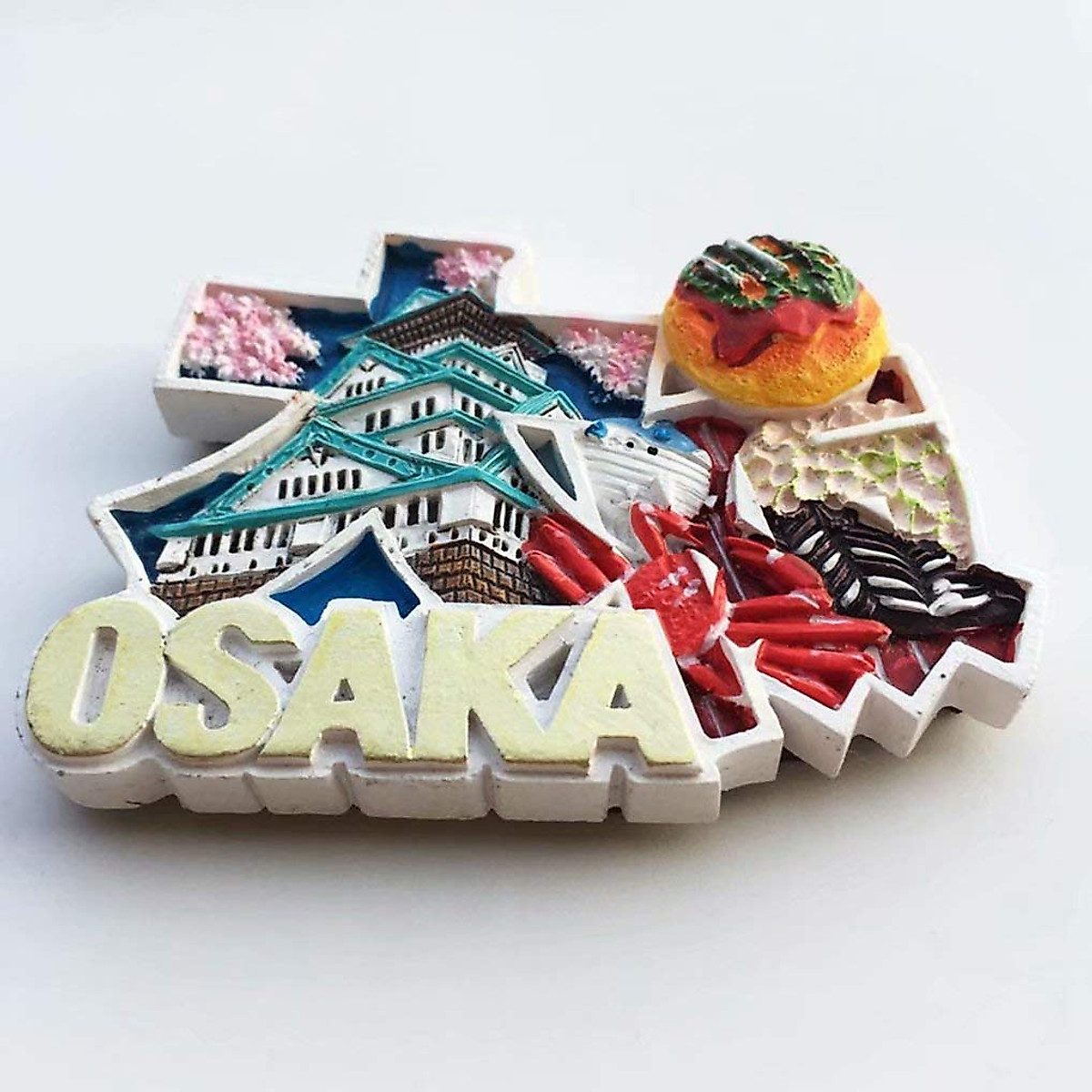 Japan Osaka Fridge Magnets Funny 3D Resin Magnet for Refrigerator Travel Souvenir Gifts Home Kitchen Decoration Magnets Sticker Crafts