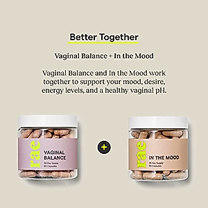 Rae Wellness Vaginal Balance Capsules - Natural Vaginal Health and Urinary Tract Supplement with Cranberry, Probiotics, Garlic and More - Vegan, Non-GMO, Gluten-Free - 60 Caps (Pack of 1)