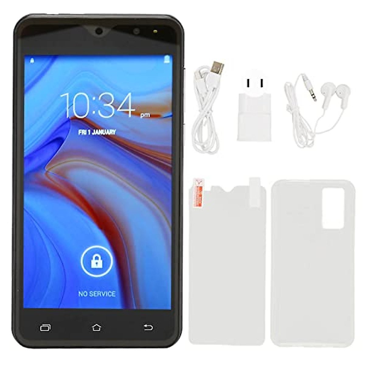 BROLEO Smartphone, 5MP 8MP Cell Phone for Android 11 Octa Core 2GB RAM 16GB ROM Support 2.4G 5G WiFi for Teens for Calls (US Plug)