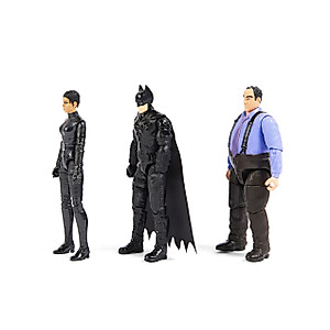 DC Comics, Batman 3-Pack with Exclusive 4” Batman, Selina Kyle, The Penguin Action Figures, 3 Accessories, Batman Movie Kids Toys (Amazon Exclusive)