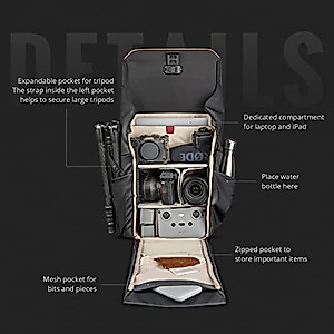 PGYTECH OneGo Air 20L Camera and Drone Backpack for DJI AVATA/Mini 3 Pro/Mavic 3/Air 2/2S/Mini 2/ FPV,Sony,Canon,Nikon,DSLR/SLR Mirrorless,Camera Tripod Photographer Bag Gift