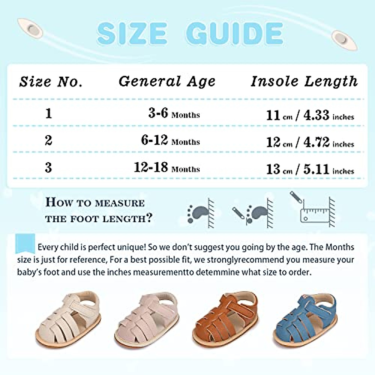 Babelvit Infant Baby Girls Boys Soft Summer Sandals Casual Dress Shoe Anti Slip Rubber Sole Outdoor Flats Toddler First Walker Shoes