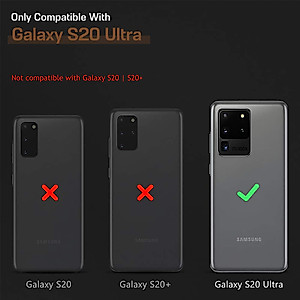 LOHASIC for Samsung Galaxy S20 Ultra Case, Premium Leather Luxury PU Non-Slip Grip Defender Bumper Shockproof Full Body Protective Cover Phone Cases for Galaxy S20 Ultra (2020) 6.9 inch - Brown