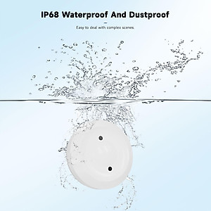 IHSENO Zigbee Water Leak Detector with App Alerts, Smart Water Sensor for leaks Requires Zigbee Hub, Monitor Water Leaks for Kitchens,Basements,Bathrooms (1)